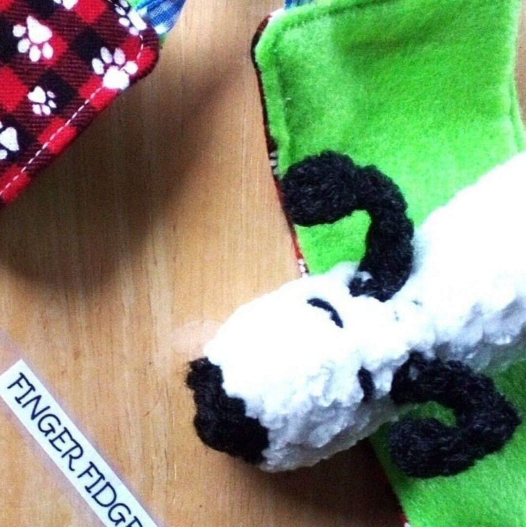 4 WHITE DOG With TOTE Squishy Finger Fidgets Fun Stocking Stuffers - Etsy