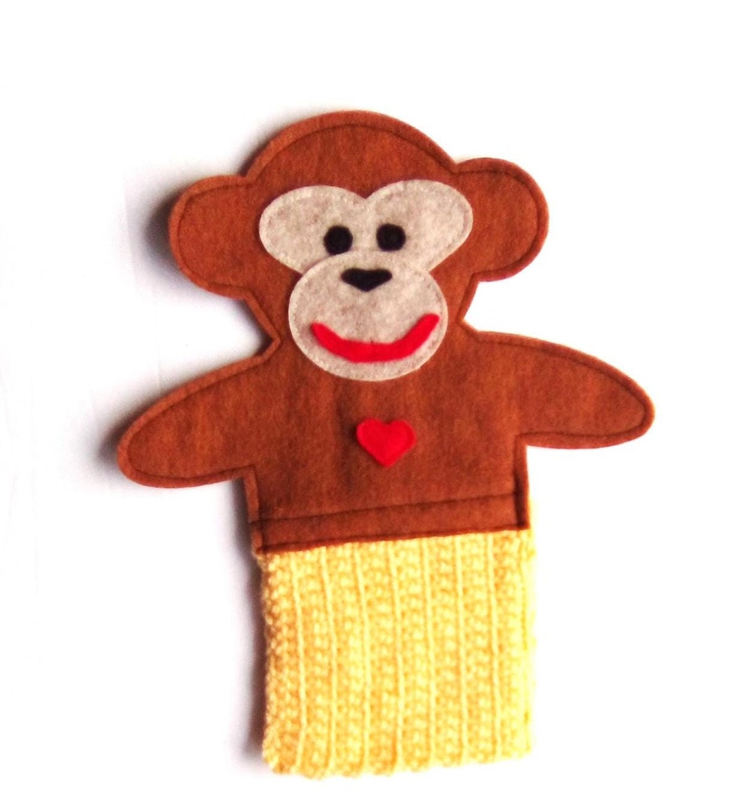 MONKEY Puppet Fun Stocking Stuffer Take Me Home - Etsy