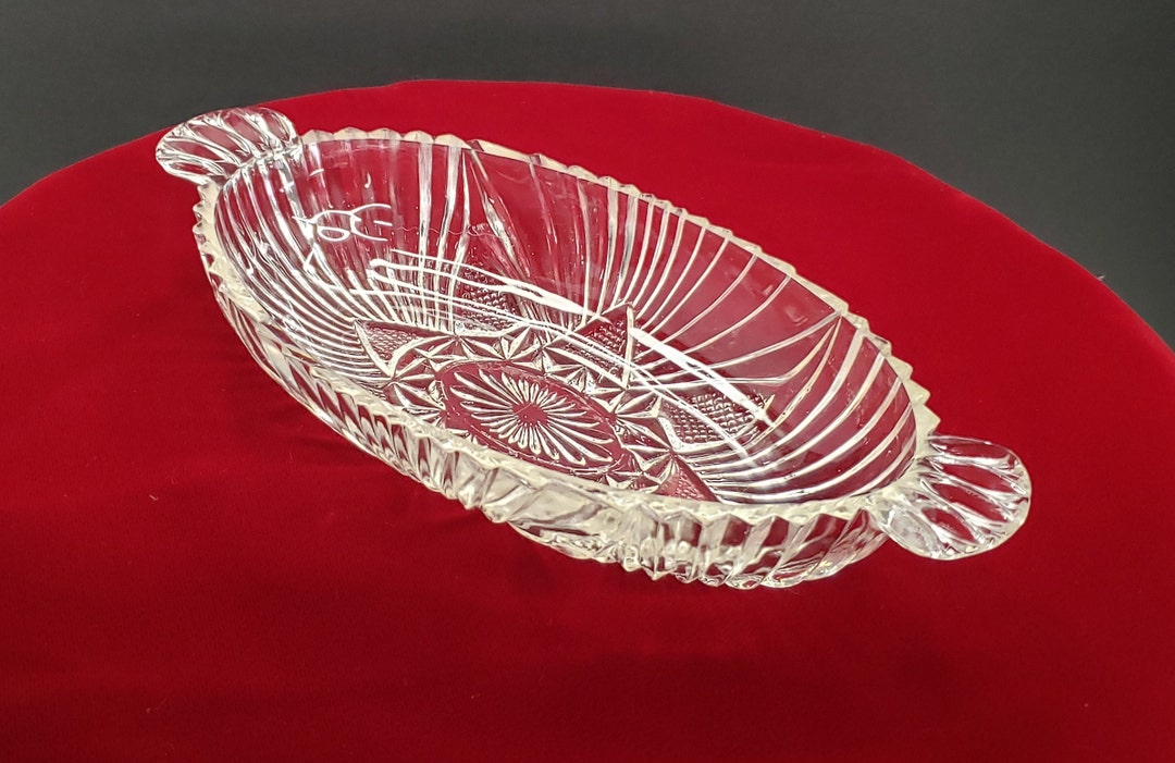 Oval Crystal Dish - Etsy