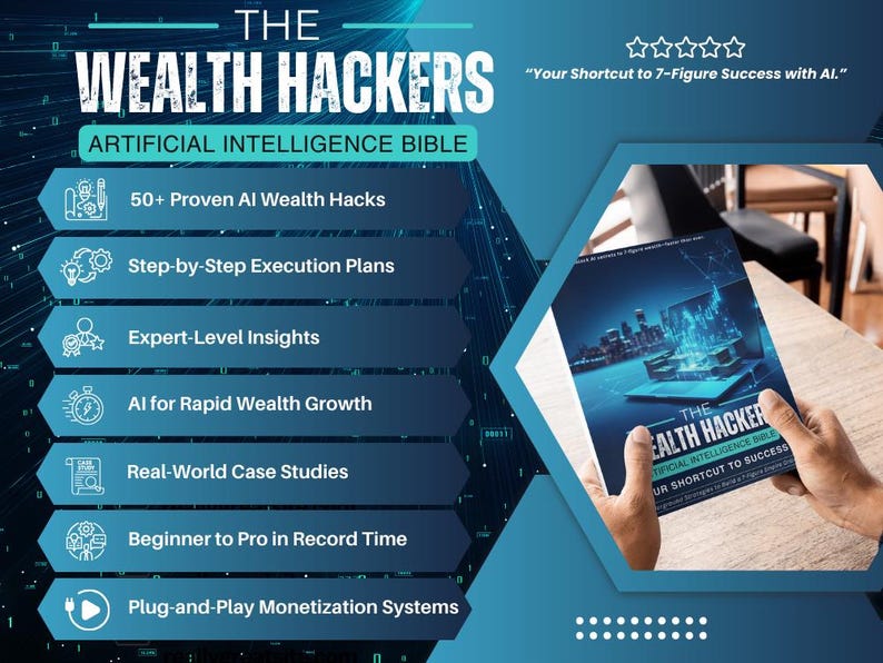 AI Wealth Unlocked Bible - 50 Hacks Digital Guide to Build a 7-figure ...