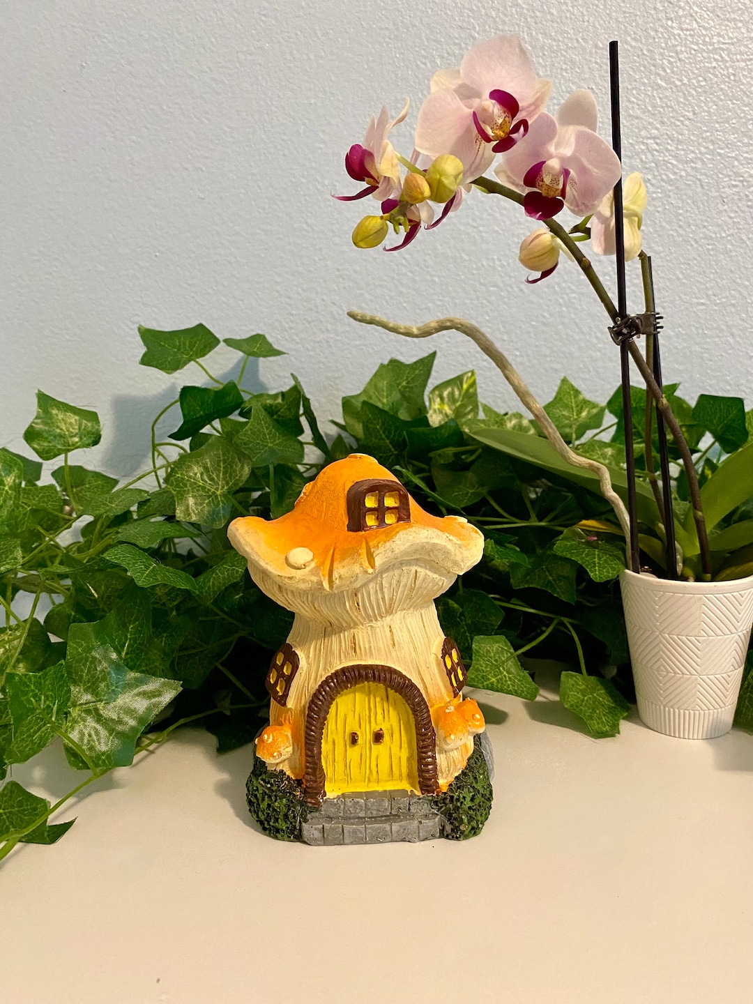 Mushroom Poly Resin House Garden Decor, Home Decor, Yard Decor,garden ...