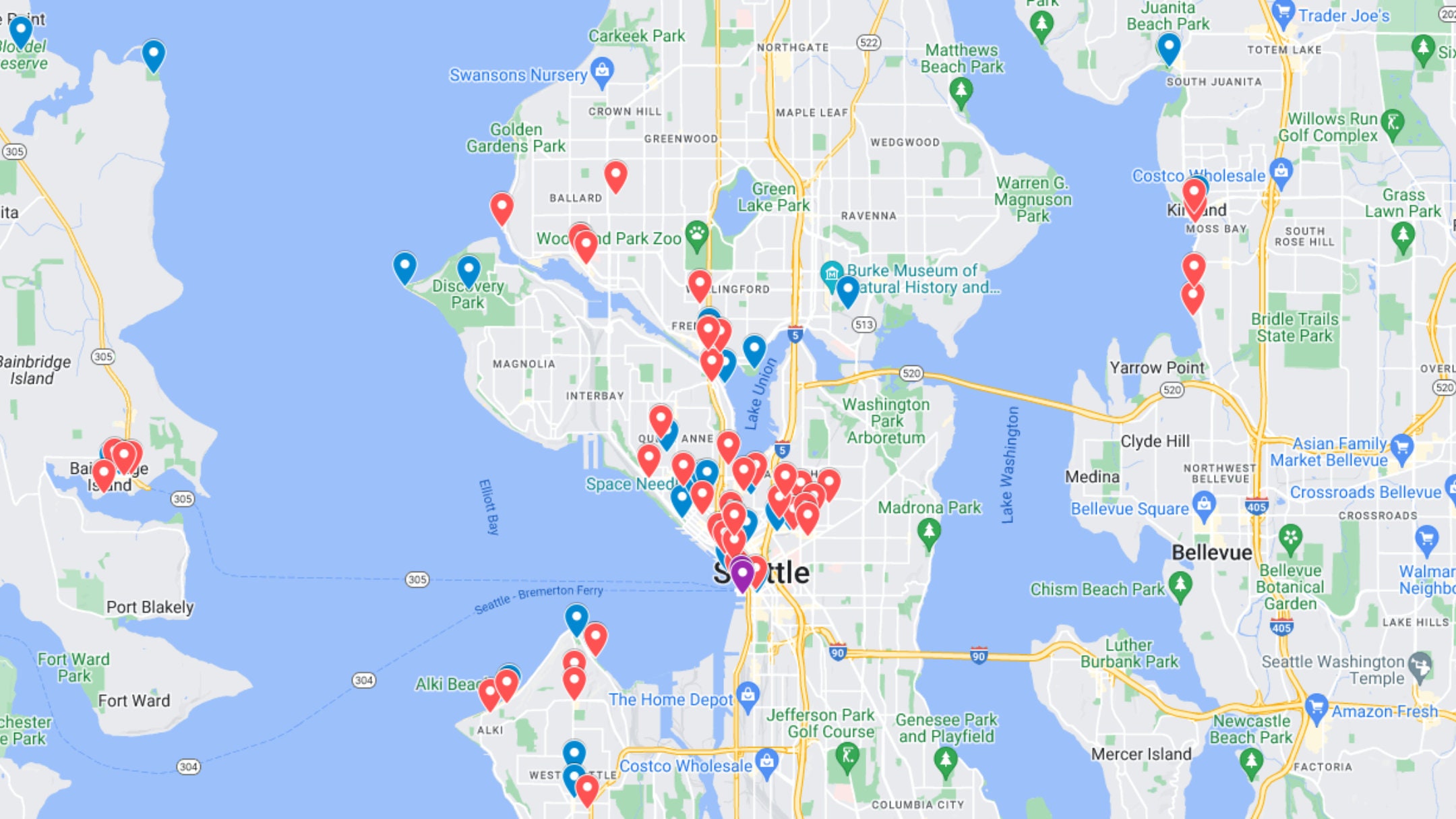 Seattle Itinerary and Interactive Map - Your Very Own Personal Tour ...