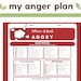 Anger Management Plan Mental Health Printable Template - Anger Issues ...