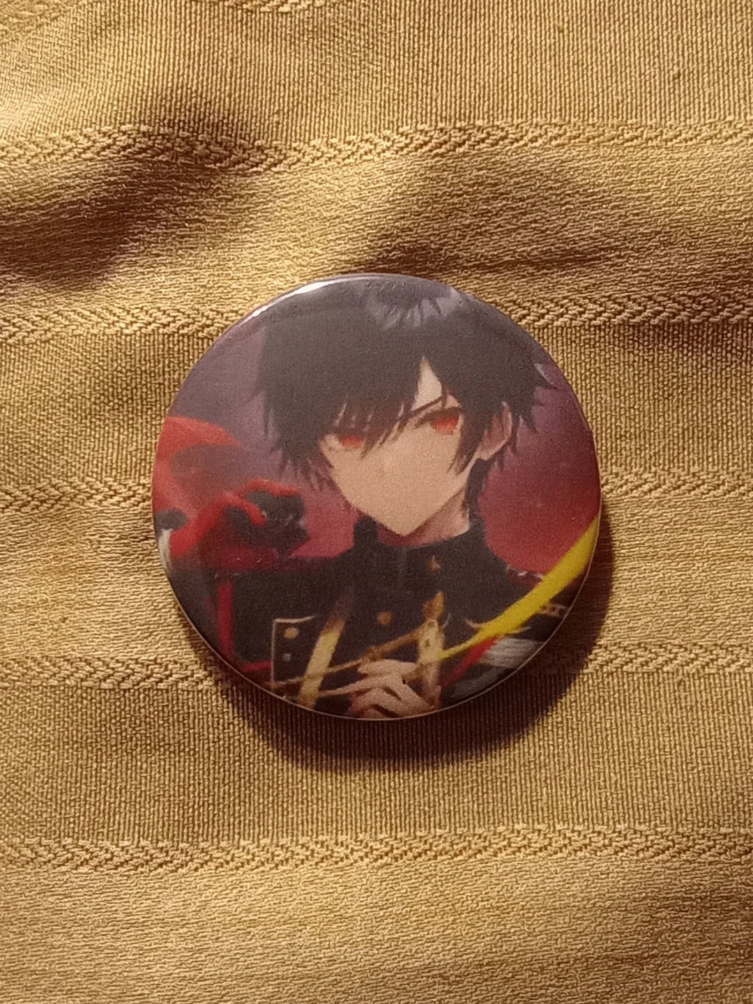 Anime Warrior Villain Button Pinback All Metal Astronaut Art Modern My ...