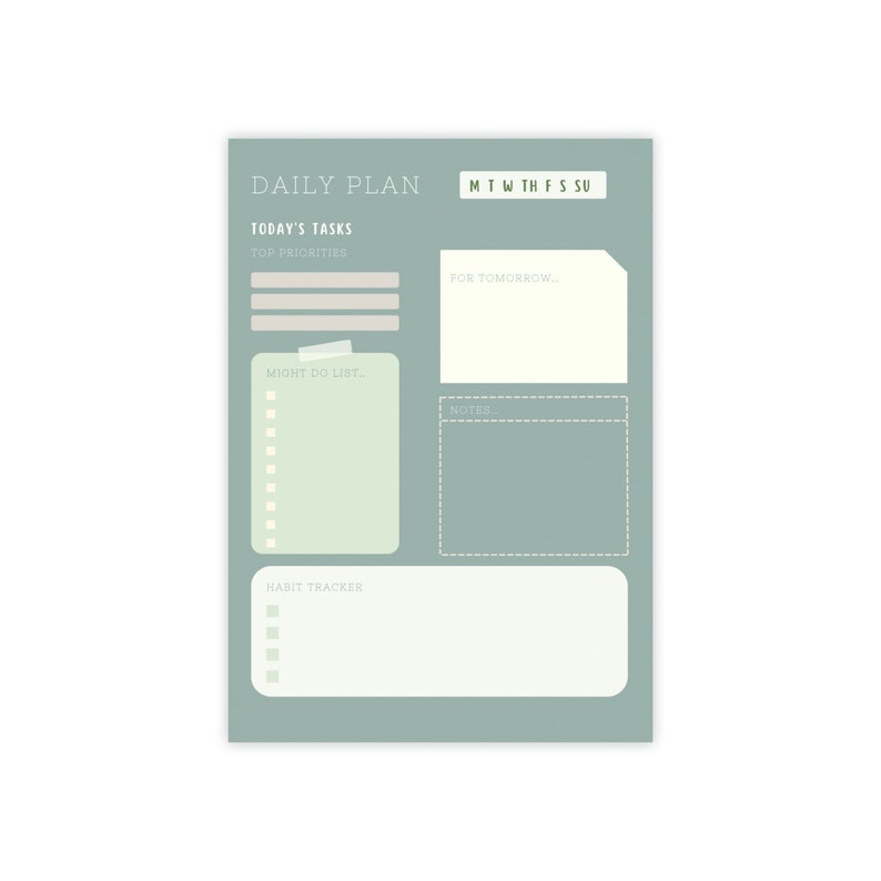 Daily Planner Post-it® Note Pads 50 Adhesive Sheets 4 X 6 Desk Planner ...
