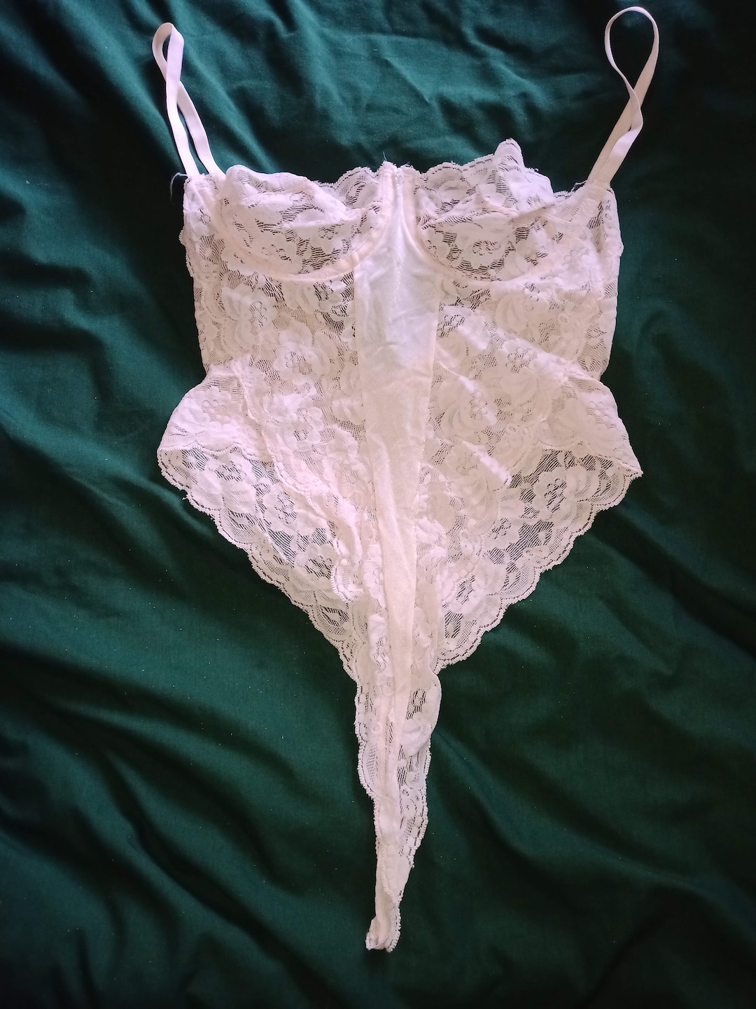 Lacey Pink Teddy With G-string Bottom - Etsy