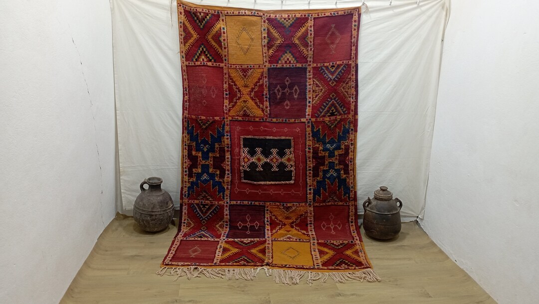 Berbère Taznakht Carpet 242cm146cm From the Atlas Morocco Rug - Etsy