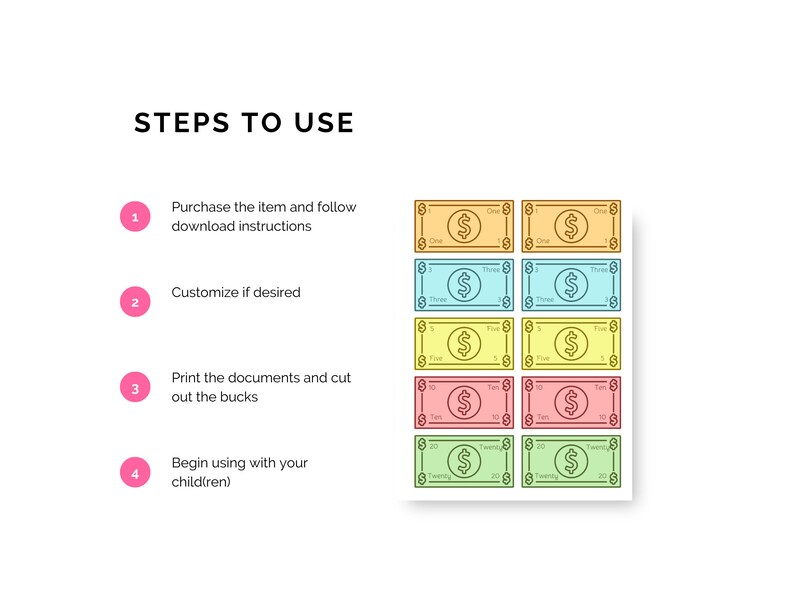 Editable Kids Reward Bucks, Customizable, Teacher Resources, Classroom ...