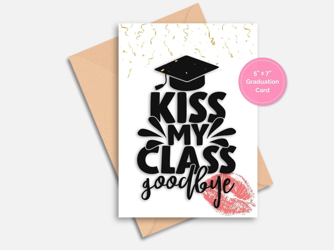 Funny Graduation Card, Class of 2024, Grad Card, Congratulations ...