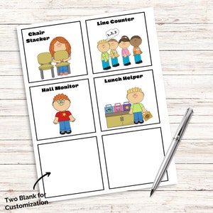 Classroom Jobs, Classroom Helpers, Back to School, Daycare, Preschool ...