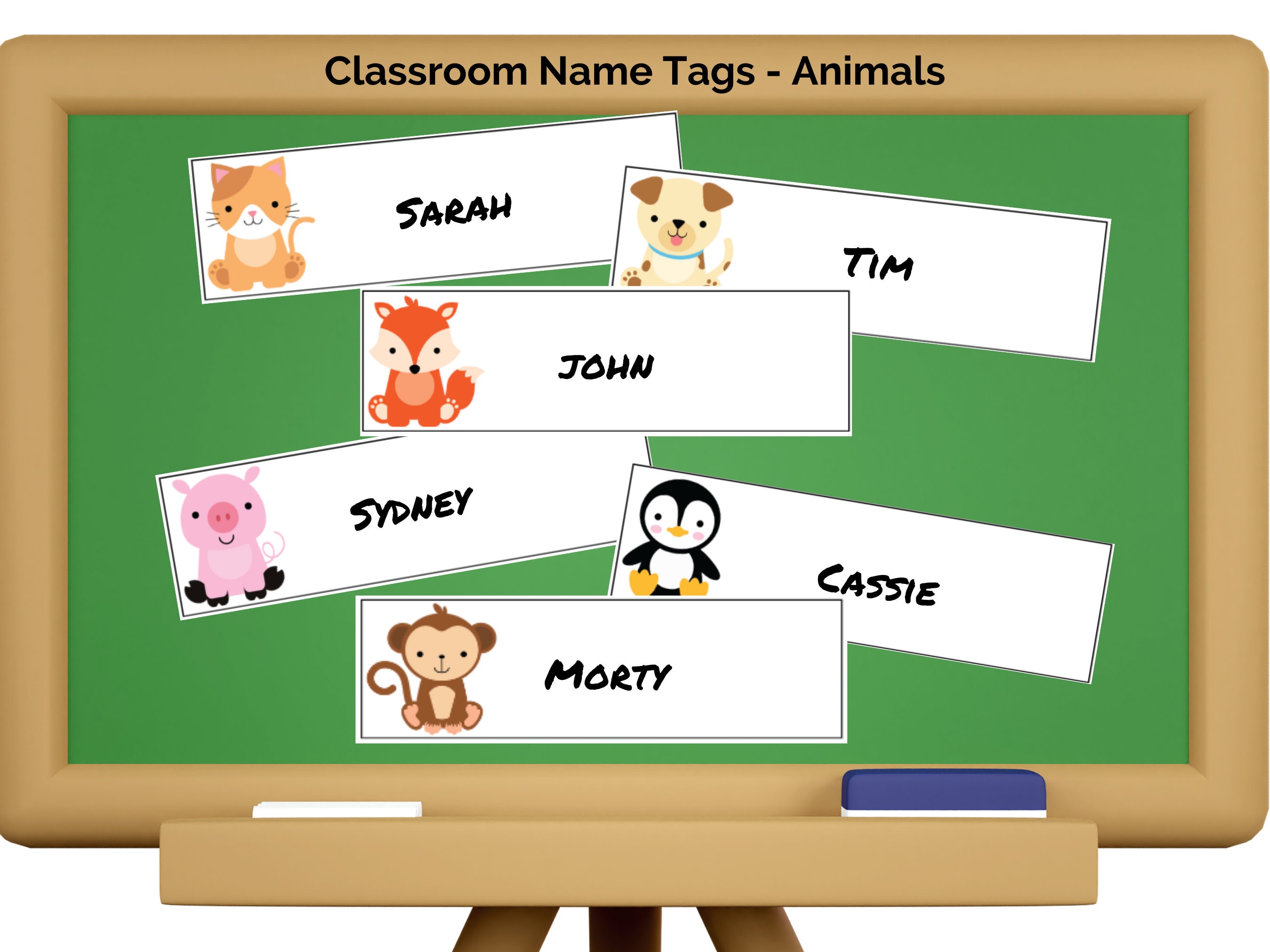 Classroom Name Tags, Animal Theme Name Tags, Name Tags for Babies, Name ...