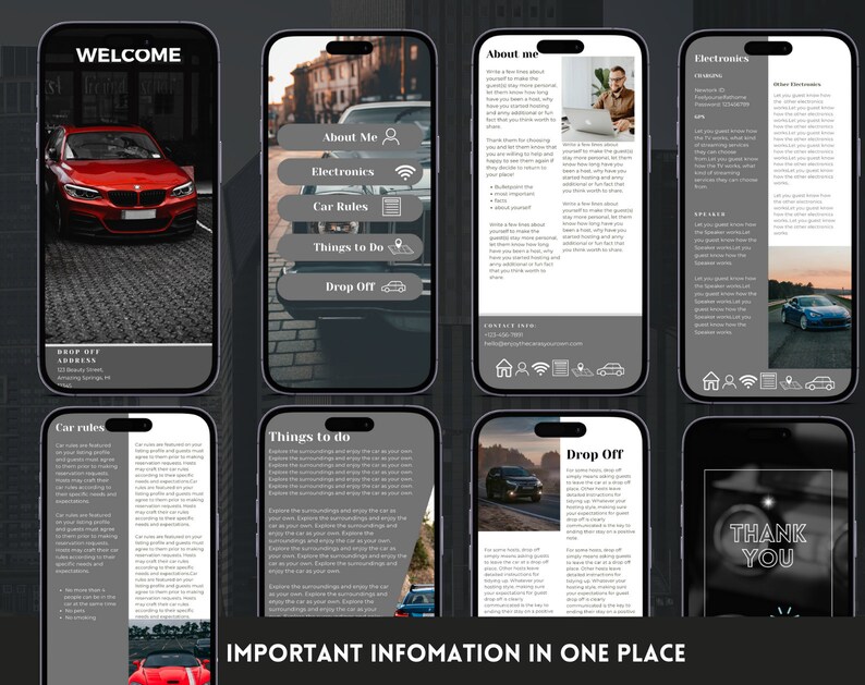 Turo Welcome Book Template Turo Guest Book Guest Book Template Turo ...