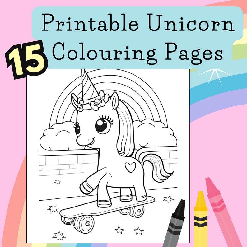 Printable Unicorn Coloring Pages for Girls, Unicorn Colouring Pages ...