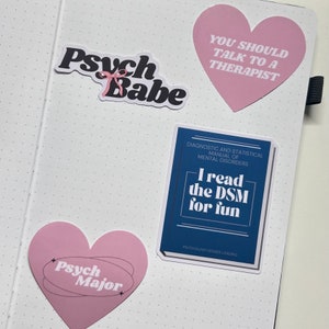 Psychology Major Sticker Pack | Psychology Stickers | Psych Students ...