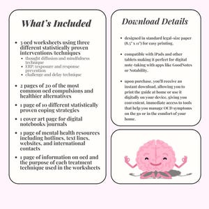 OCD CBT Guide, Self-help Worksheets Bundle (digital Download) - Etsy