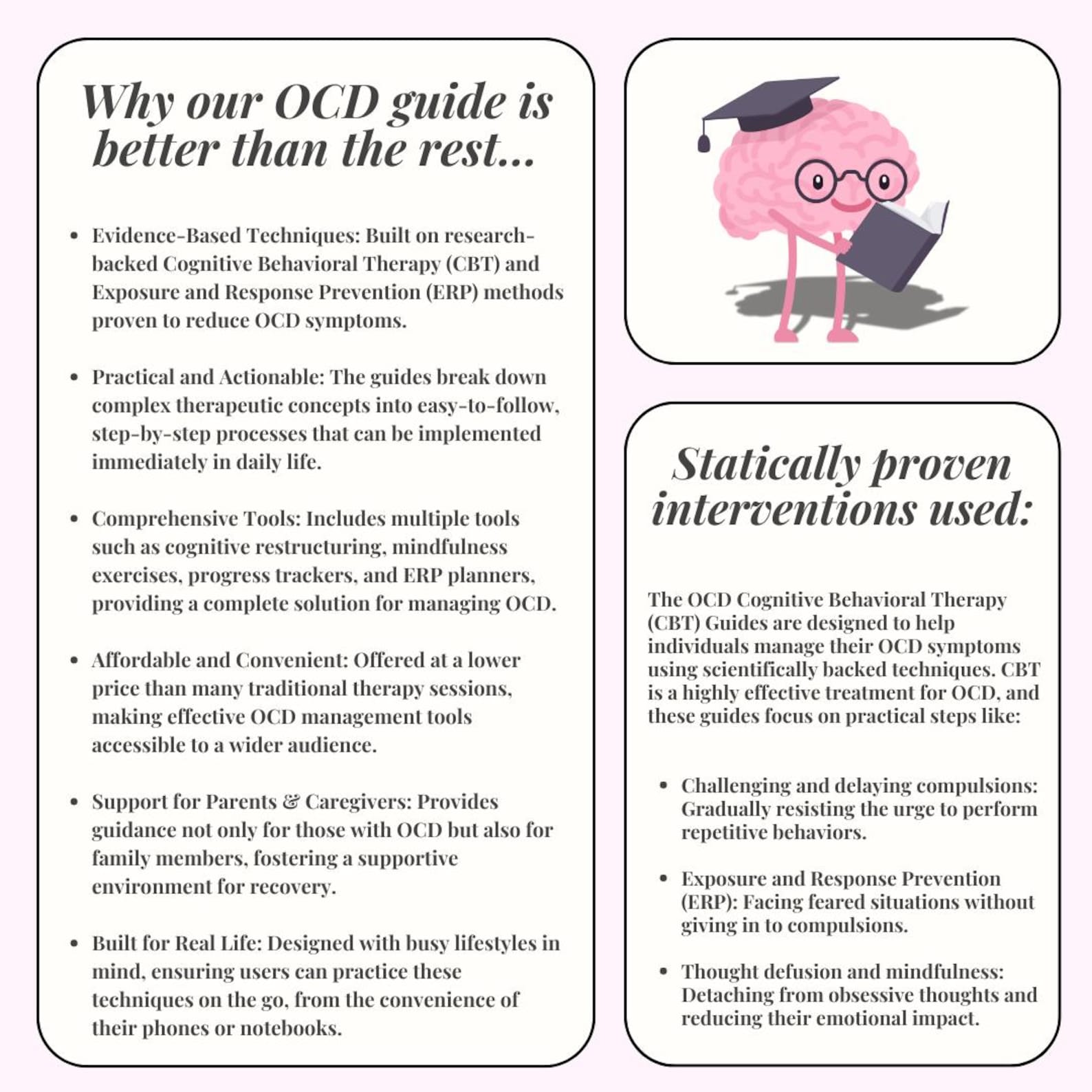 OCD CBT Guide, Self-help Worksheets Bundle (digital Download) - Etsy