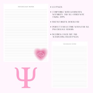 Psychology Notebook - Digital Download - Etsy