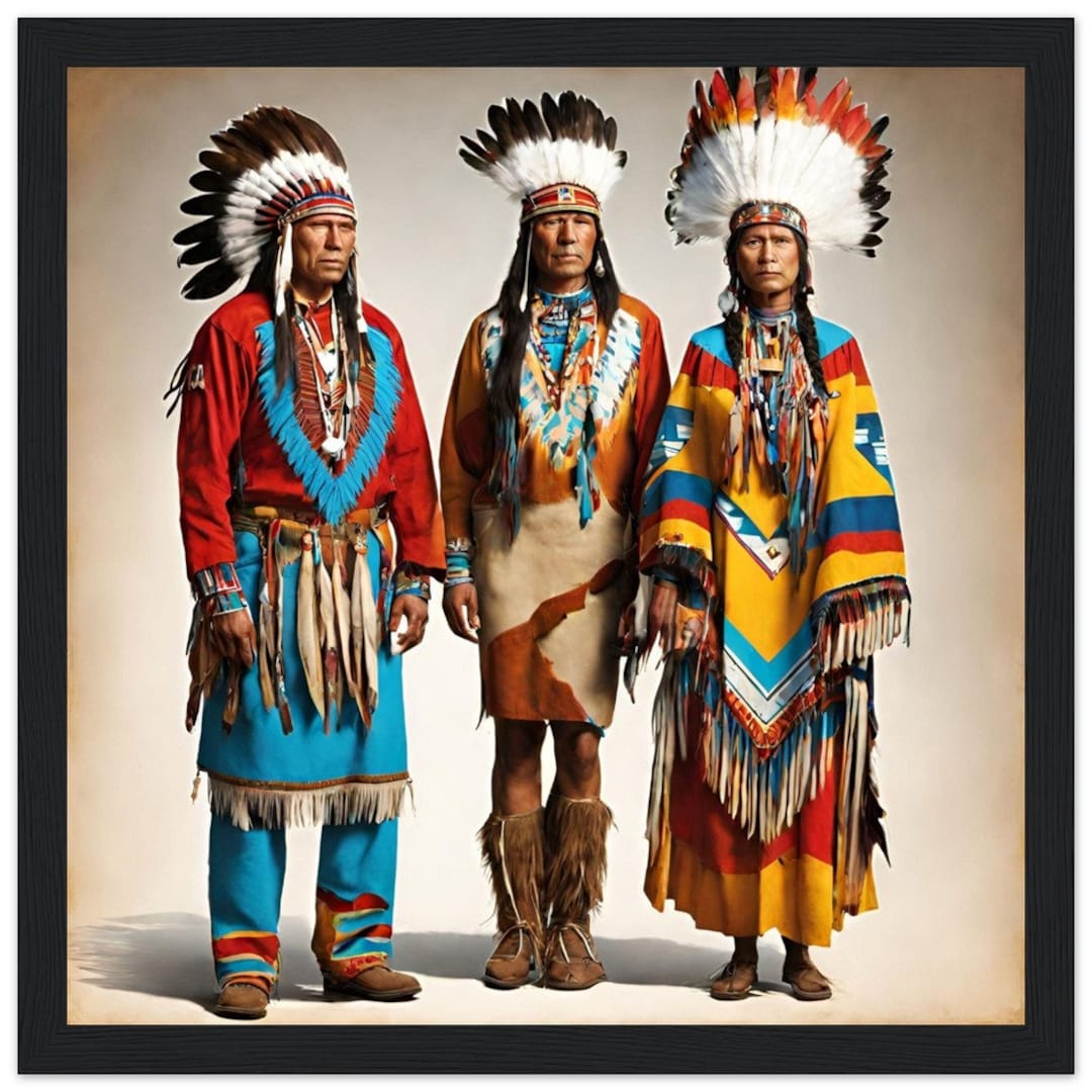 Three Tribe, Chief of the Land, Native American Heritage, Canvas ...