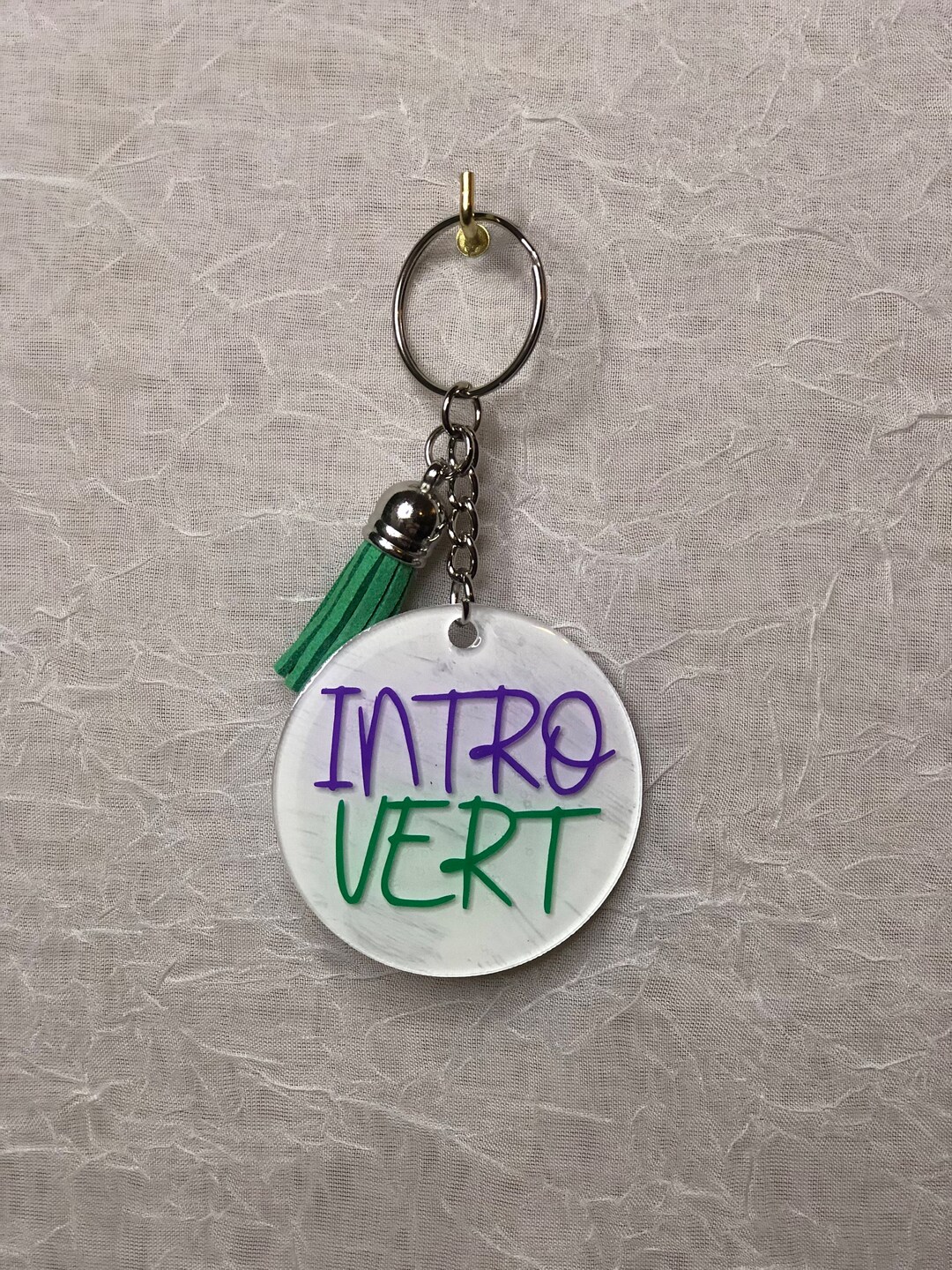 Introvert Acrylic Keychain - Celebrate Your Unique Personality! - Etsy