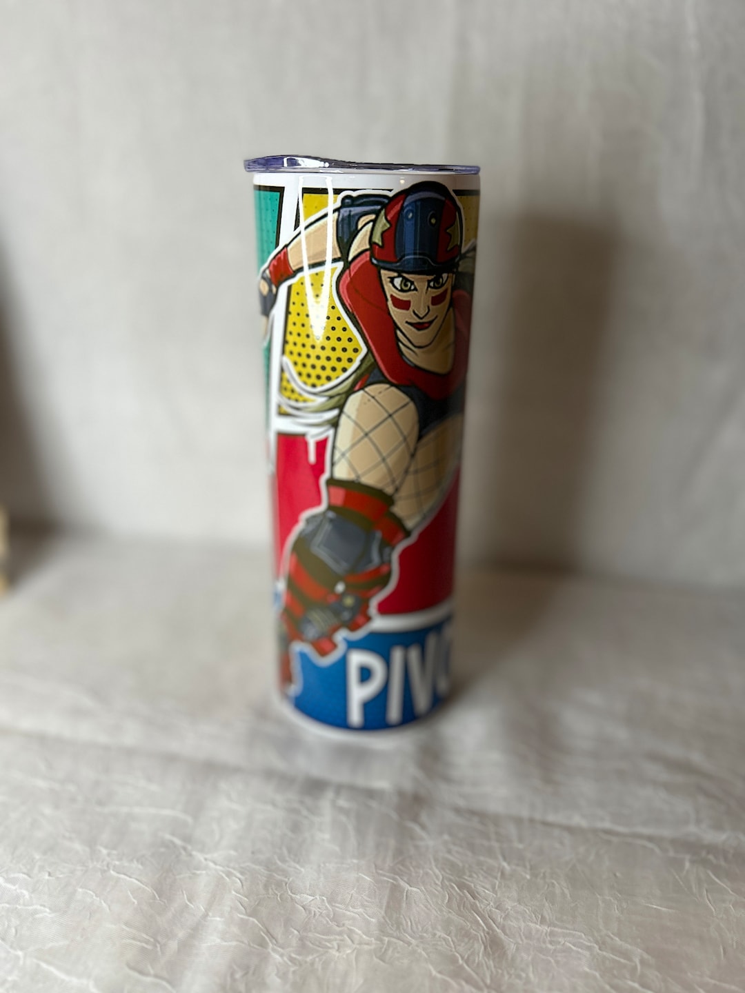 Roller Derby Jammer 20 Oz Tumbler - Comic Book Design - Etsy