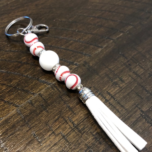 Baseball Keychain - Etsy