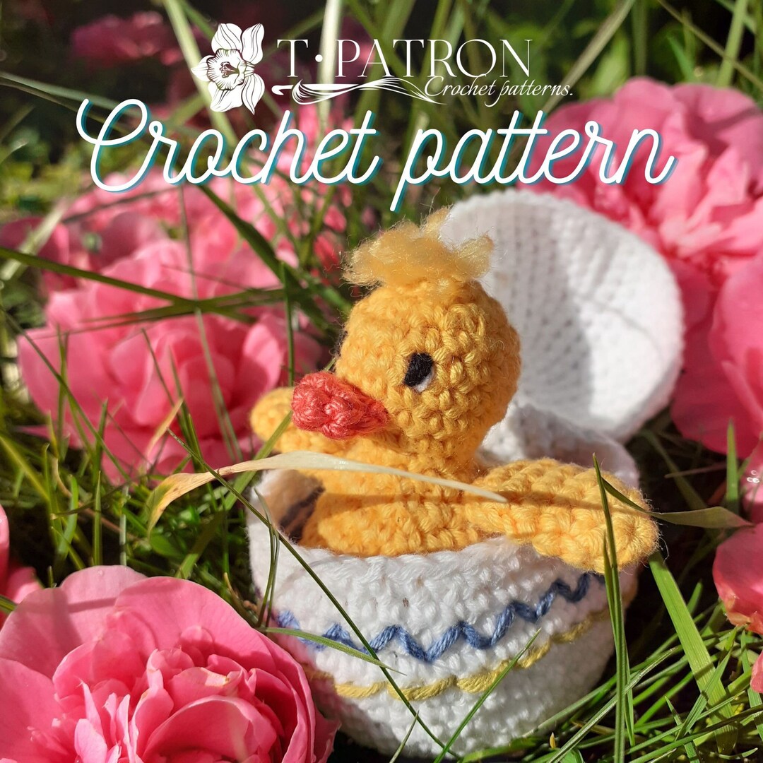 Baby Chick & Easter Egg Crochet Pattern - Etsy