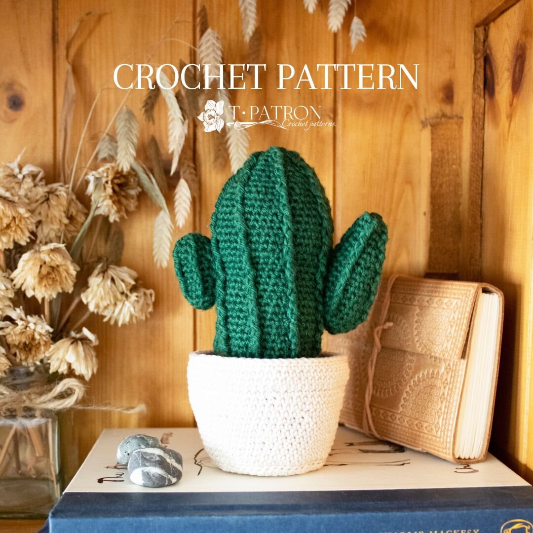 Cactus Crochet Pattern Pdf - Cactus Cereus - Etsy