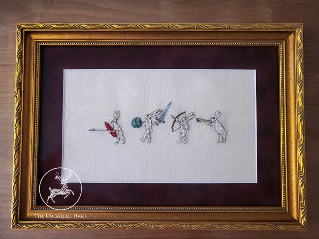 Little Illuminations: the Rabbits Are Going to War, Cross Stitch ...