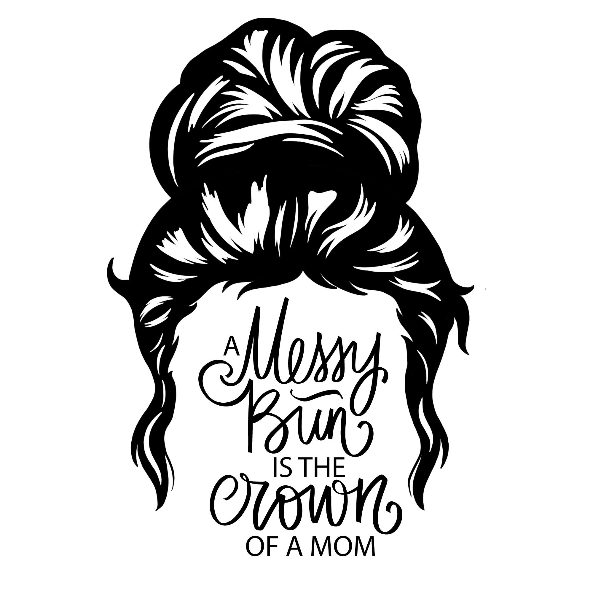 Mom Life Svg Messy Bun Svg Mom Of Both Svg Etsy