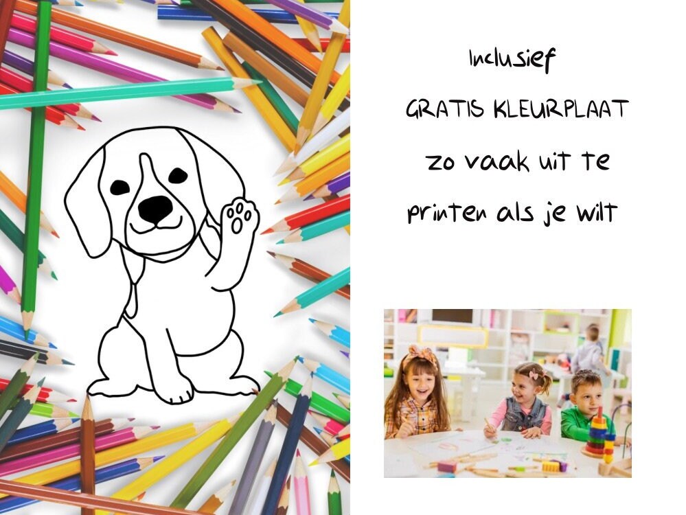 Uitnodiging Feestje Kaart Beagle Hond Zelf Inkleuren - Etsy