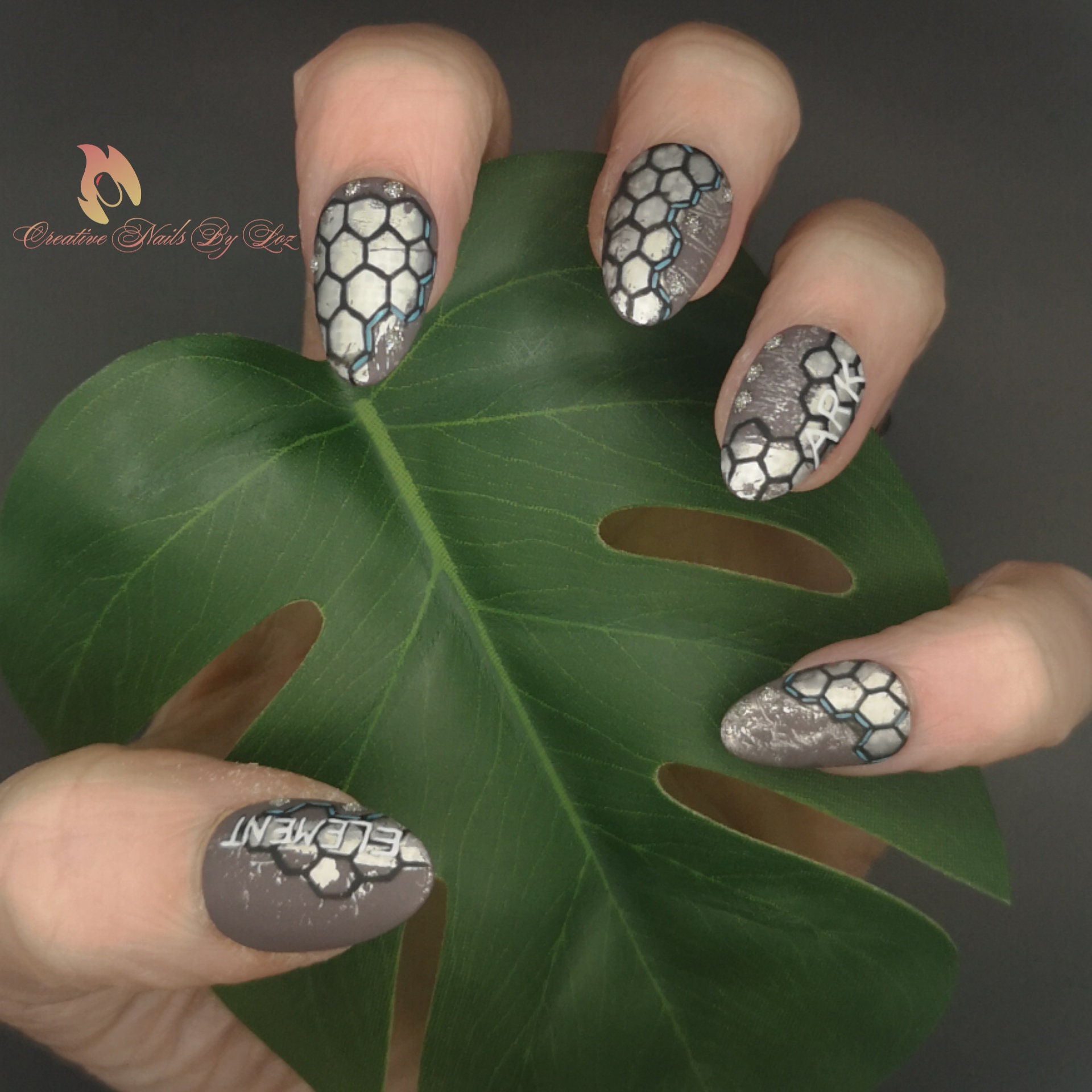 Ark-survival Inspired - Tek Element - FULL DESIGN - Xami Press-on Nails ...