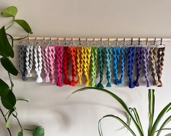 Twisted Macrame Wristlet Keychain: Personalized Key Lanyard - Etsy