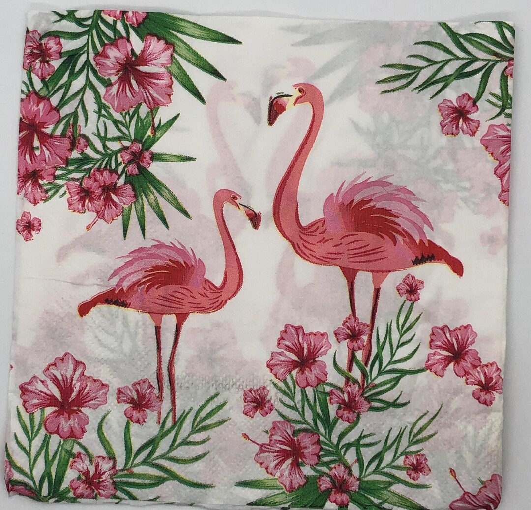 Paper Napkins for Decoupage, Cardmaking, Flamingo - Etsy