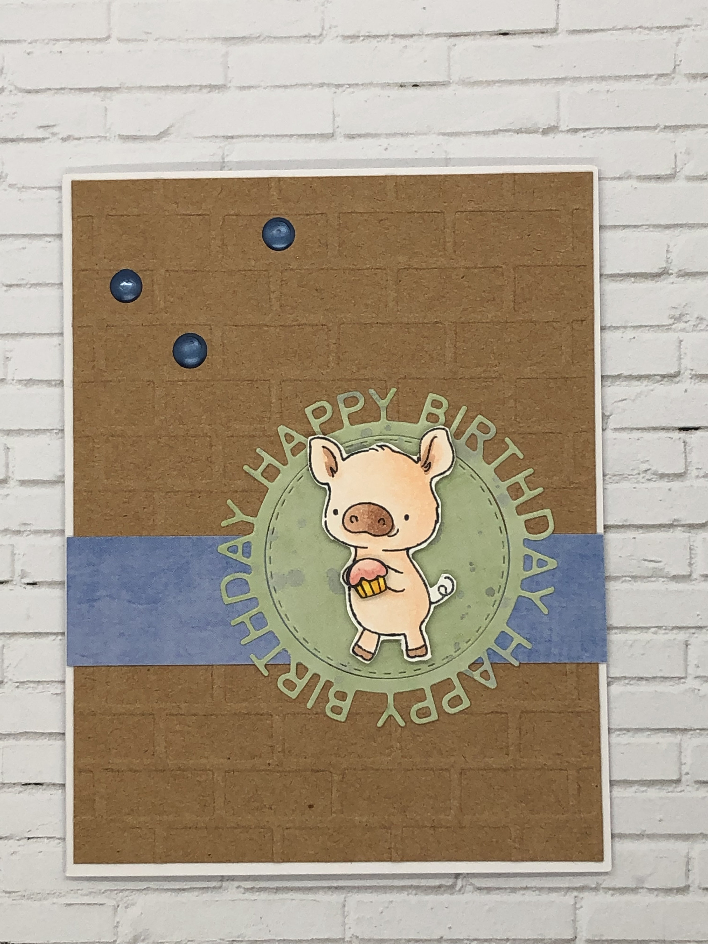 Pig Birthday Cards With Envelopes, Set of 4 Handmade - Etsy
