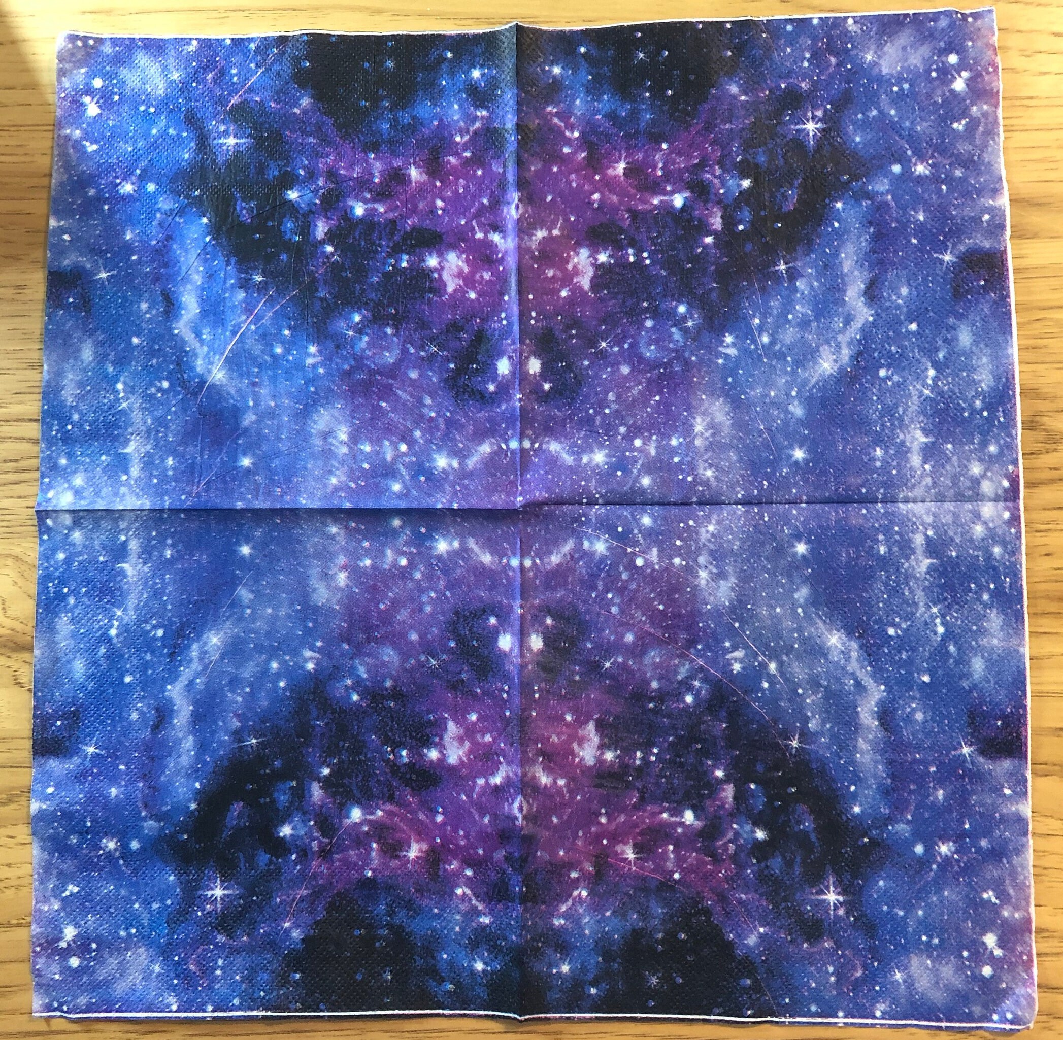 Paper Napkins for Decoupage, Cardmaking, Mixed Media, Galaxy, Stars ...