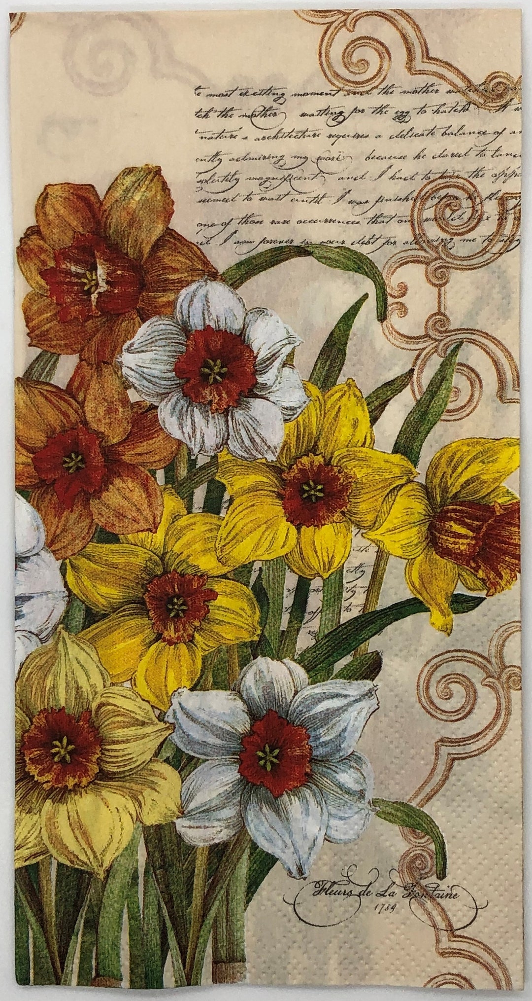 Paper Napkins for Decoupage, Cardmaking, Mixed Media, Flowers ...