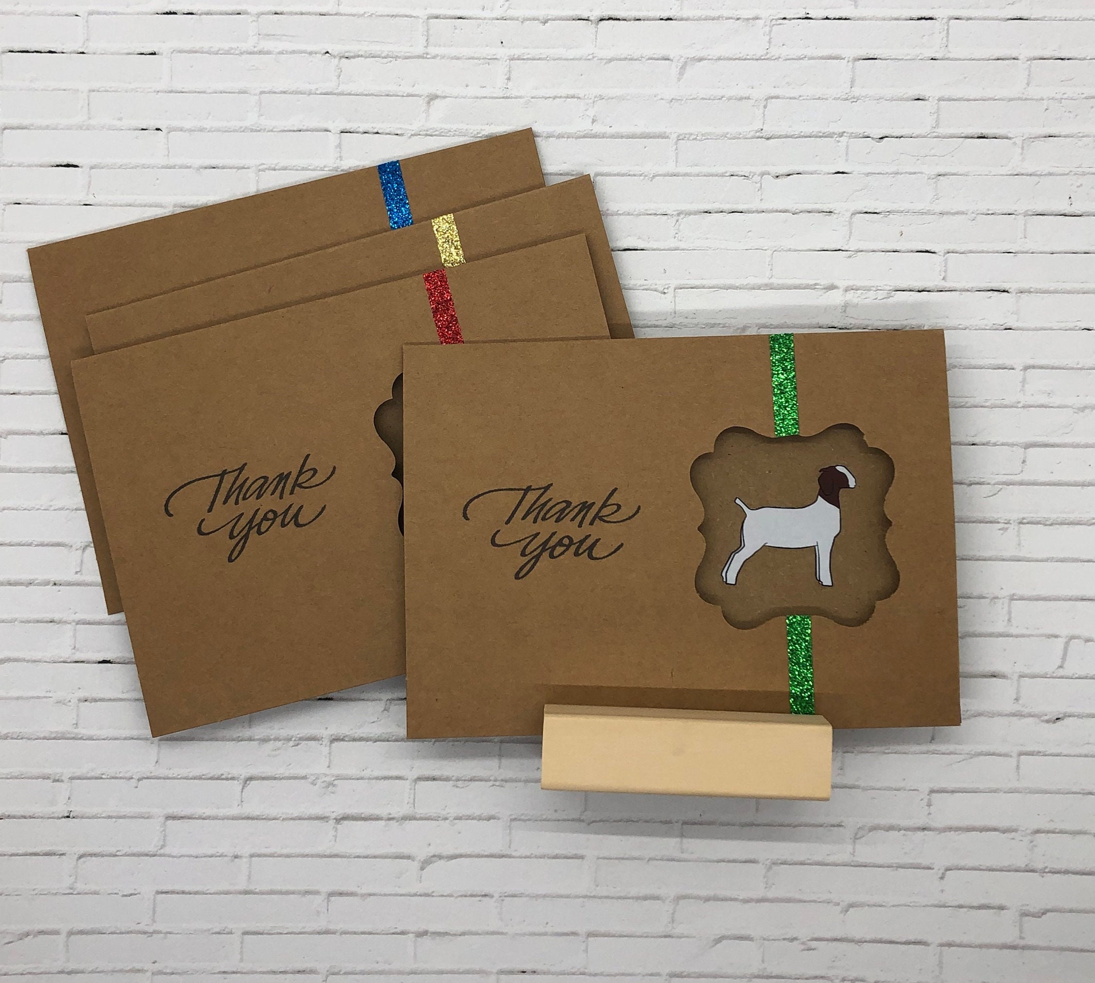 Boer Show Goat Thank You Cards 4 Pack - Etsy