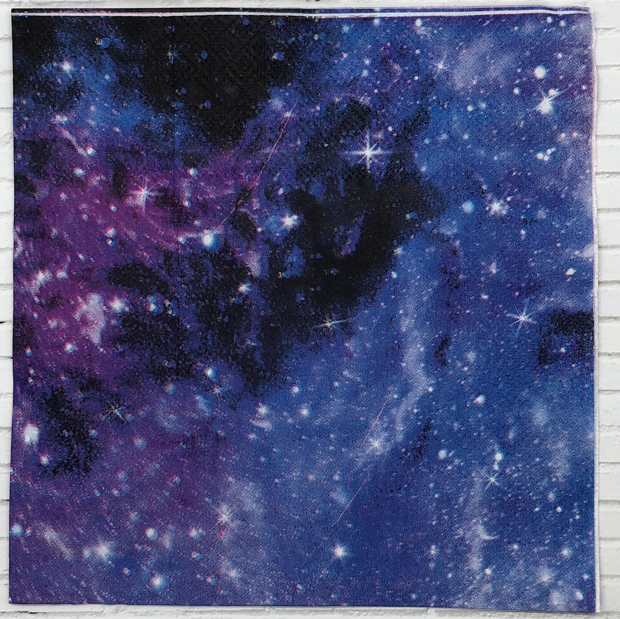 Paper Napkins for Decoupage, Cardmaking, Mixed Media, Galaxy, Stars ...