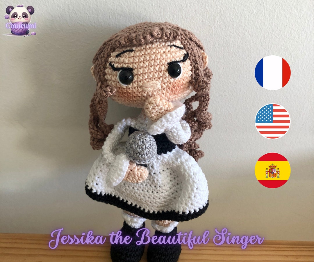 Jessika La Ravissante Chanteuse, Patron Poupée Amigurumi, Patron ...