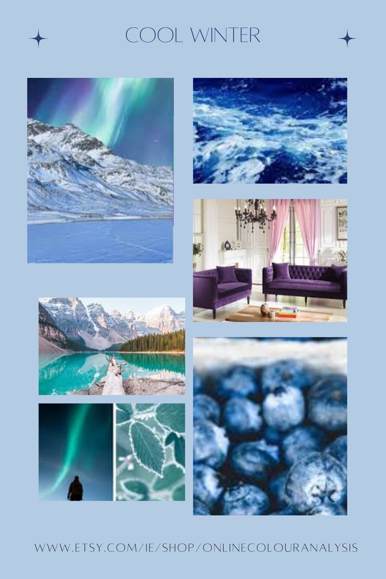 Cool Winter Digital Palette, Winter Palette, Winter Colours, What ...