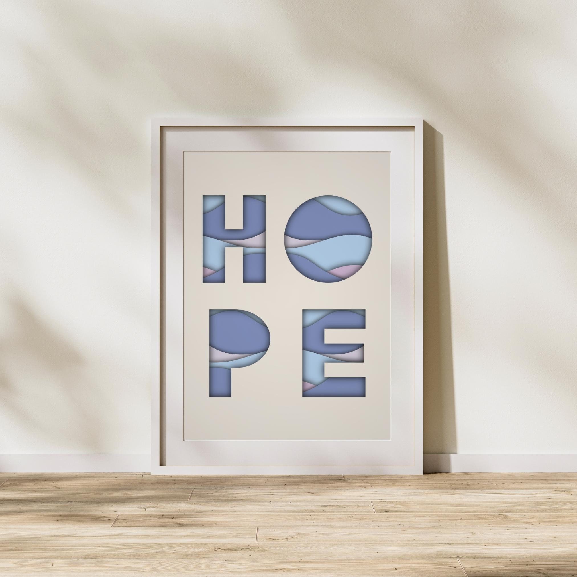Printable Hope Poster, Printable Wall Art, Hope Poster, Instant Digital ...