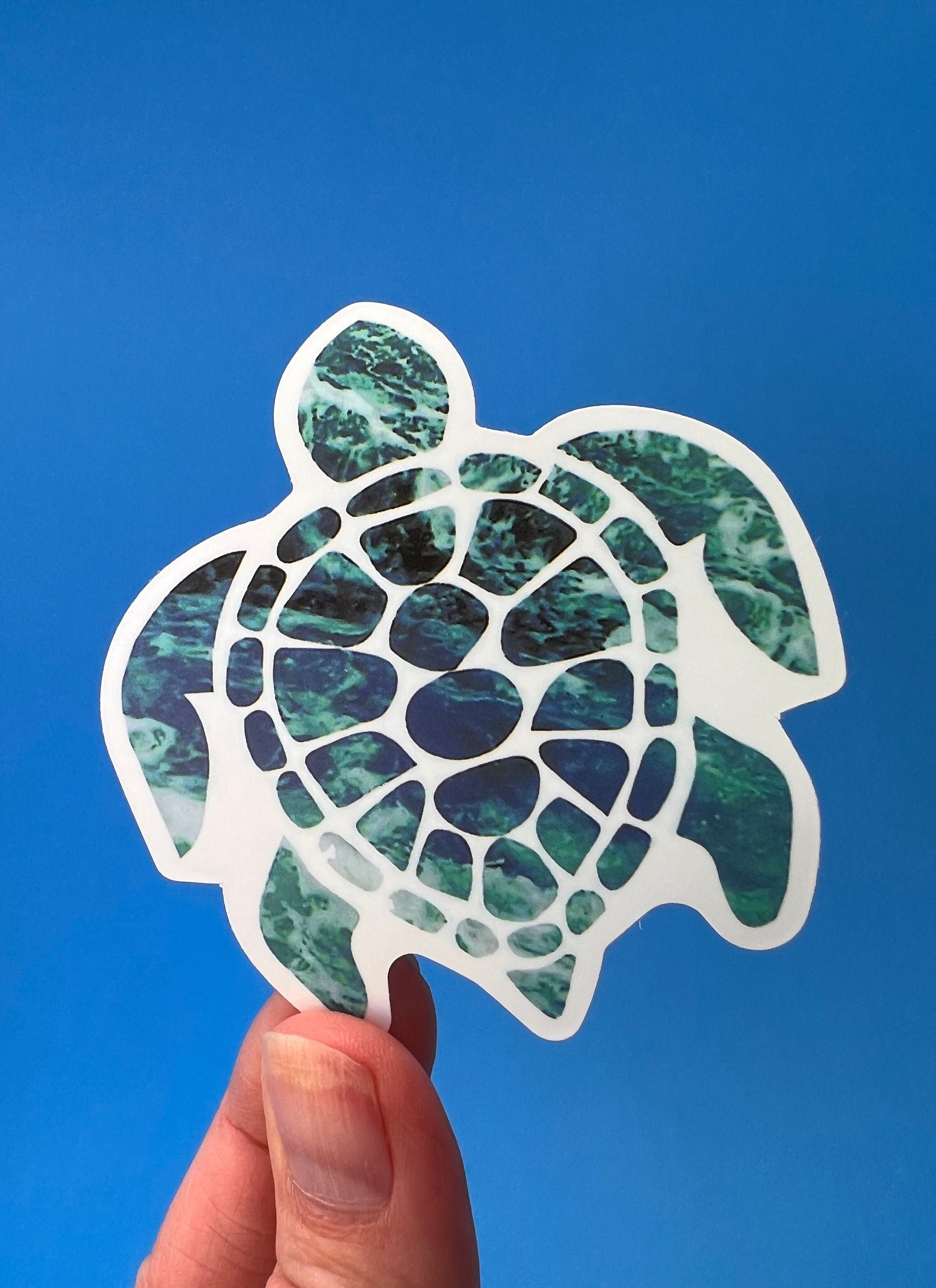 Sea Turtle Vinyl Sticker Decal Water Bottle Sticker Yeti Sticker Laptop ...