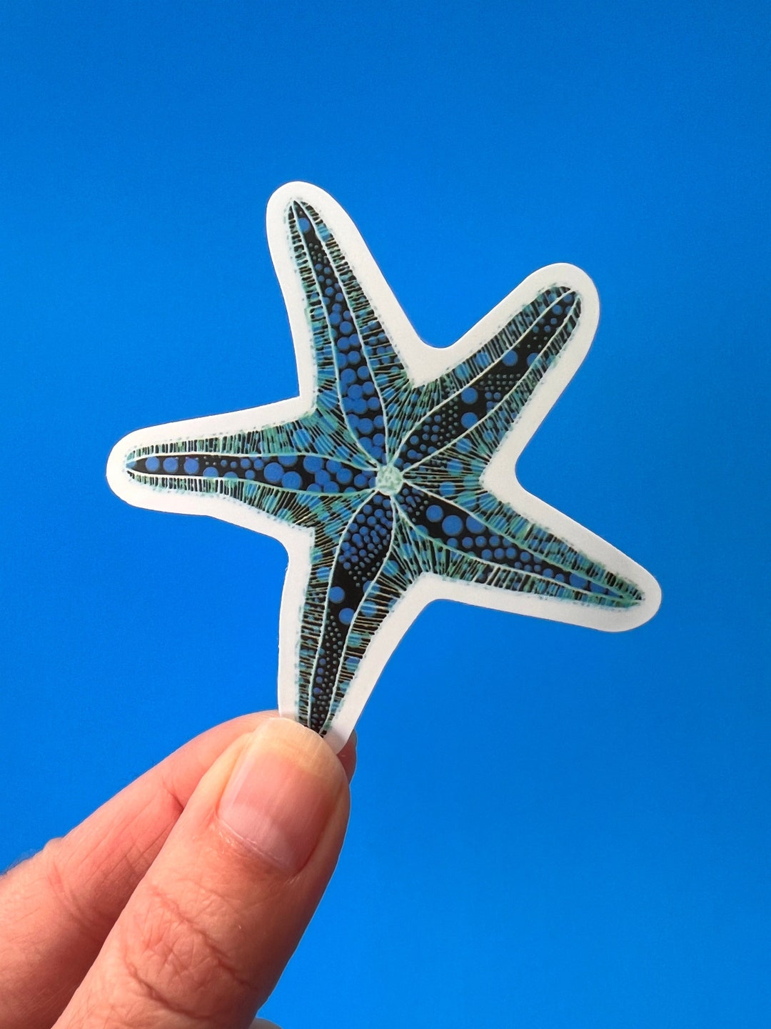 Set of 2 Starfish Vinyl Stickers Decals Water Bottle Sticker Laptop ...