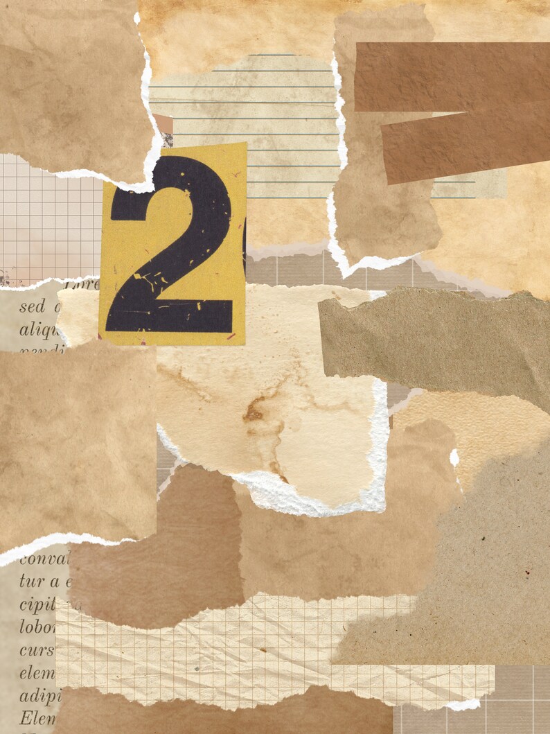 Torn Brown Paper, Background Images, 15 Unique Collages for ...