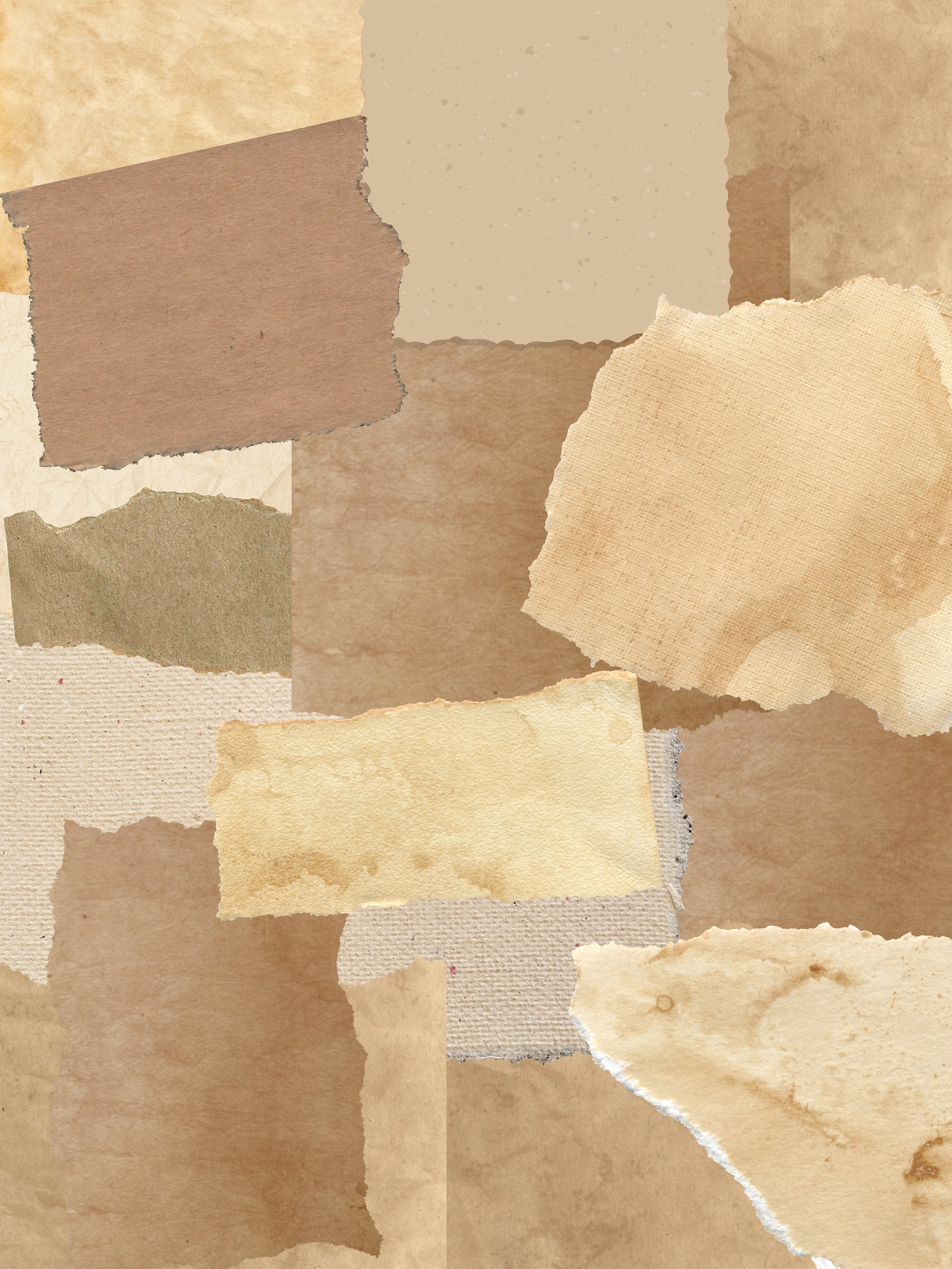 Torn Brown Paper, Background Images, 15 Unique Collages for ...