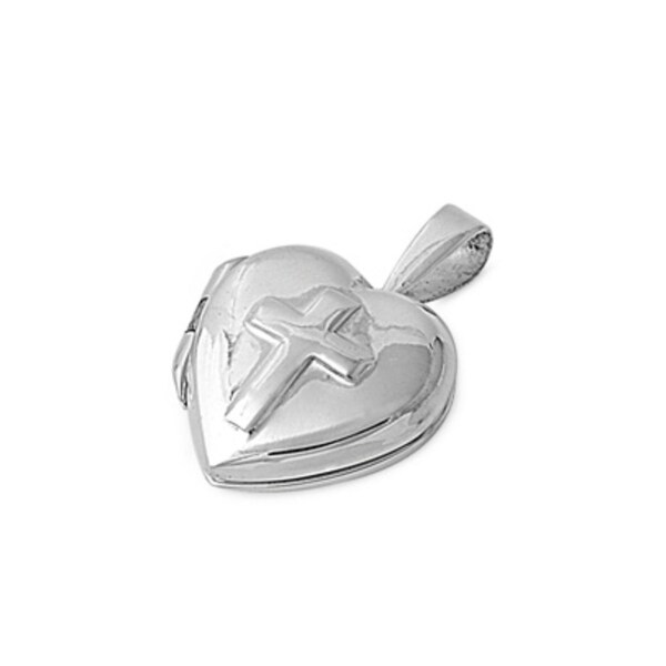 Locket With Cross - Etsy