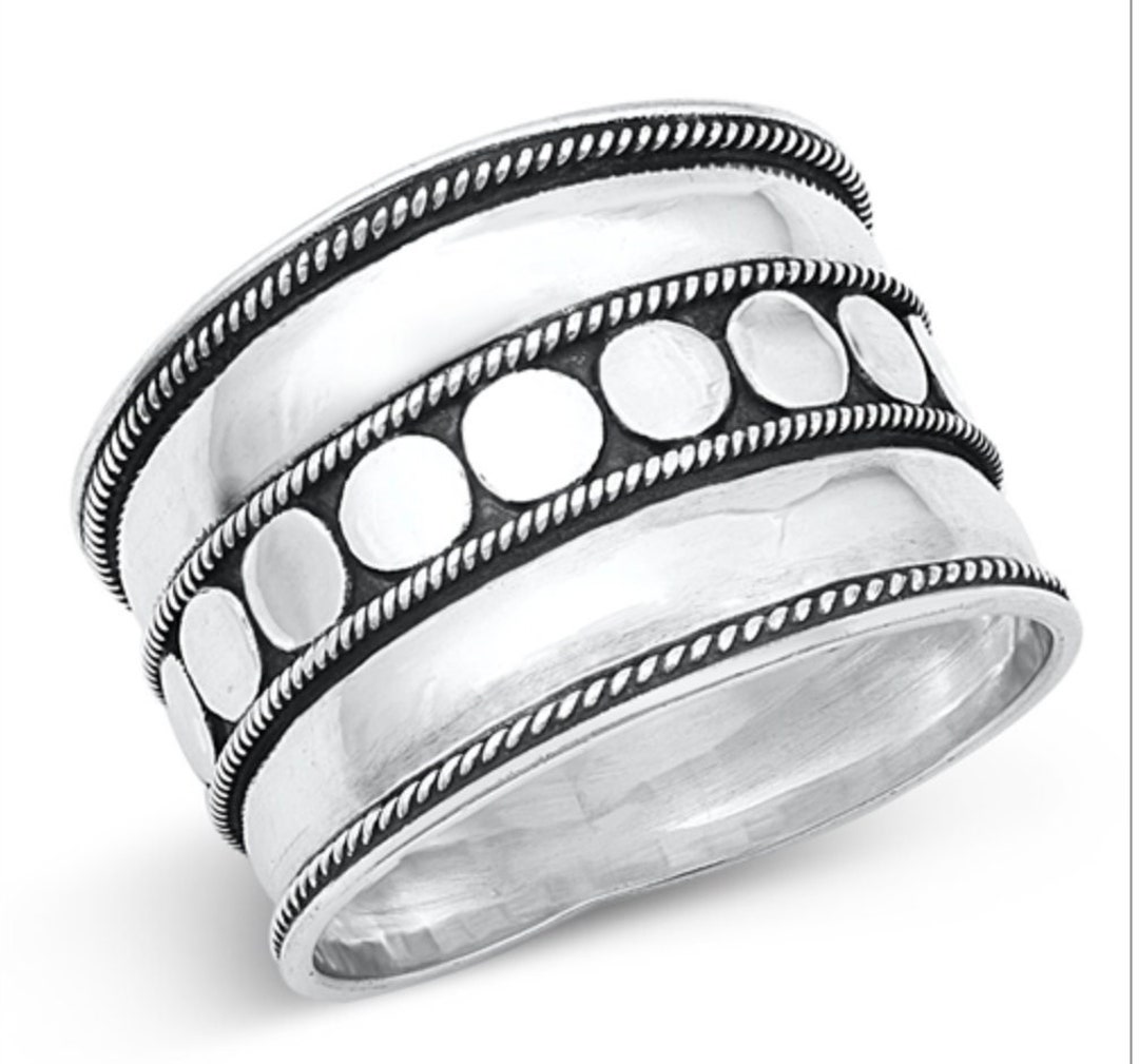 Sterling Silver Bali Design Ring - Etsy