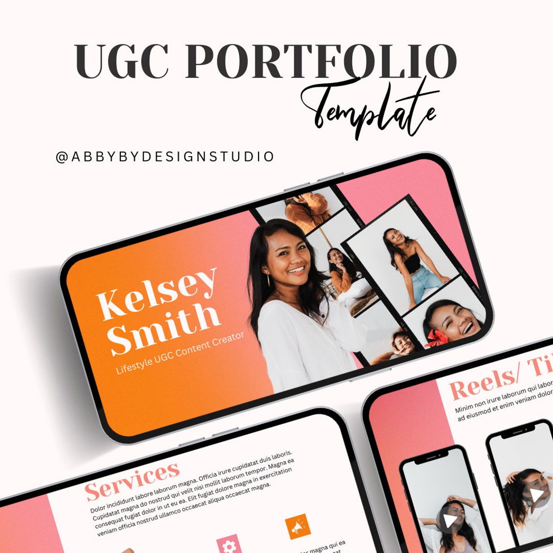 UGC Portfolio Template UGC Creator Portfolio Ugc Media Kit Ugc Creator ...