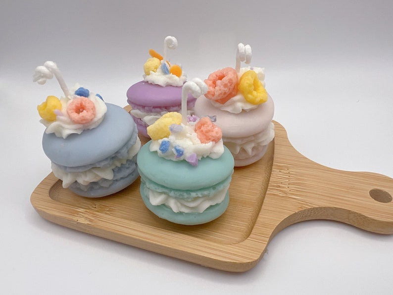Macaron Pudding Candle - Etsy