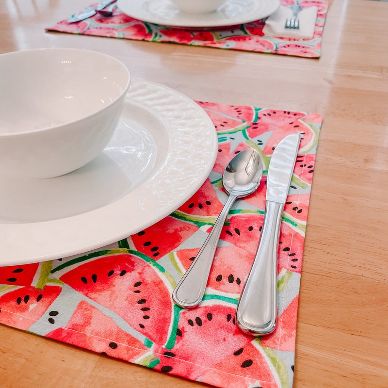 Watermelon Placemats - Etsy